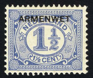 Stamp: Poor Relief (Netherlands(Poor Law) Mi:NL D2,Sn:NL O2,Yt:NL S2,Sg ...