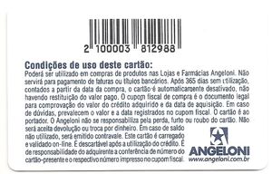 Gift Card: Angeloni 4 (Angeloni, Brazil) (Angeloni) Col:BR-ANG-004