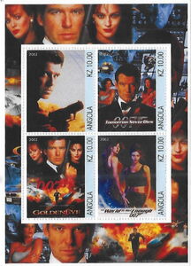 Stamp: James Bond 007 (Angola: Illegal Stamps(Actors and Movies (2002 ...