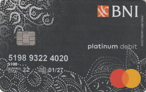 Tarjeta de Banco: BNI - Black Batik Platinum (Bank BNI, IndonesiaCol:ID ...