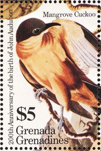 Stamp: Mangrove Cuckoo (Coccyzus minor) (Grenada Grenadines(200th ...