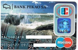Bank Card: Waterfall (Bank Polska Kasa Opieki SA/Bank Pekao SA ...
