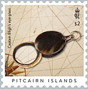Stamp: Captain Bligh's Eyeglass (Pitcairn Islands(Artifacts of the HMS ...
