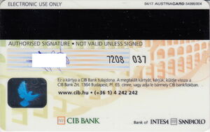 Bank Card: Visa Business (CIB Bank, HungaryCol:HU-VI-0017.07