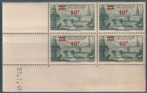 Stamp: Saint Malo Surcharged (France(Surcharges (1940-1941)) Yt:FR 492CD