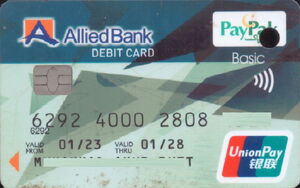 Bank Card: Allied Bank Basic (Allied Bank, PakistanCol:PK-UP-0026