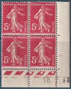 Stamp: Semeuse (France(Semeuse solid background) Yt:FR 278BCD