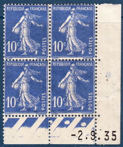 Stamp: Semeuse (France(Semeuse solid background) Yt:FR 279CD