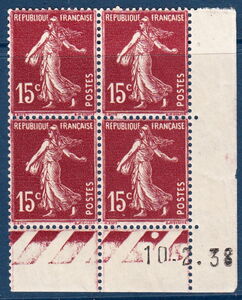 Stamp: Semeuse (France(Semeuse solid background) Yt:FR 189bCD
