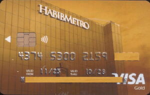Bank Card: Habib Metro (Habib Metropolitan Bank LTD, PakistanCol:PK-VI-0141