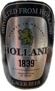 Drink Label: Imported Holland Lager 1839 (Brouwerij Bavaria BV ...