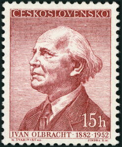 Stamp: Ivan Olbracht (1882-1952) (Czechoslovakia(Writers and poets) Mi ...
