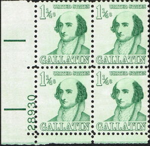 Stamp: Abraham Alfonse Albert Gallatin (1761-1849) (United States of ...