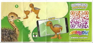 Meal Toy: Ostrich (Kinder Surprise, Europe(Kinder - Natoons cubs 2024 ...