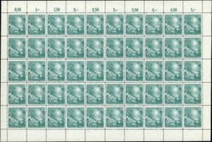 Stamp: Topping-out ceremony (Germany, Federal Republic(Opening of the ...