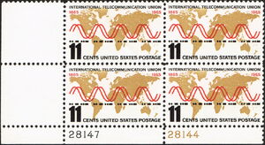 Stamp: International Telecommunication Union (I.T.U.) Centenary (United ...