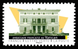 Stamp: Embassy of France in Vatican City (France(Embassies of France in ...