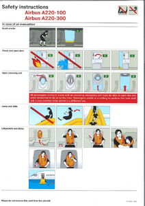 Safety Card: Airbus A220-100 - Airbus A220-300 (Swiss International Air ...