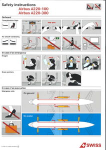 Safety Card: Airbus A220-100 - Airbus A220-300 (Swiss International Air ...