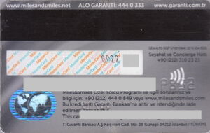 Bank Card: Turkish Airlines - Miles&Miles (Garanti Bankası, Türkiye ...