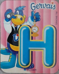 Meal Toy: Letter H (Magnets, France(Alphabet Métiers) Col:DAN-2002-0064