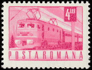 Stamp: Electric Train (Romania(Postal and Transport) Mi:RO 2965,Sn:RO ...