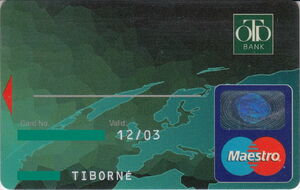 Bank Card: OTP Bank - Globe (Otp Bank, HungaryCol:HU-MS-0002.02 💳