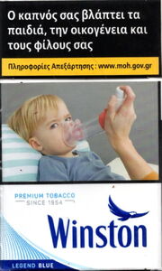 Sigaretten pakje: Winston Legend Blue 2023 - 2024 (Griekenland(Winston ...