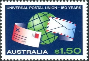 Stamp: 150th Anniversary of Universal Postal Union (UPU) (Australia ...