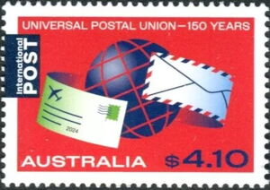 Stamp: Universal Postal Union, 150 Years (Australia(Universal Postal ...