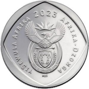 Moneda: 2 Rand (YISEWULA AFRIKA Ndebele, AFRIKA-DZONGA Tsonga ...