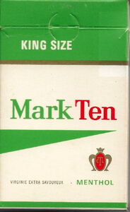 Cigarette Pack: Mark Ten Menthol (CanadaCol:CA-CT-0064