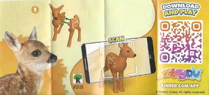 Meal Toy: Deer (Kinder Surprise, Europe(Kinder - Natoons cubs 2024-2025 ...