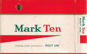Cigarette Pack: Mark Ten (CanadaCol:CA-CT-0069