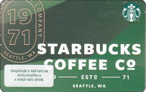 Gift Card: Starbucks Coffee 1971 (Starbucks, Czech Republic(Starbucks ...