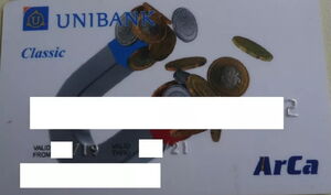 Bank Card: Unibank Classic (Unibank, ArmeniaCol:AM-GM-0010