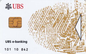 Bank Card: UBS e-banking (Union Bank Of Switzerland, SwitzerlandCol:CH ...