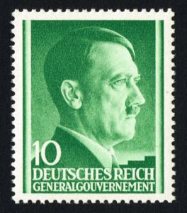 Stamp: Adolf Hiter (1889-1945) (Poland, German Occupation In WWII ...