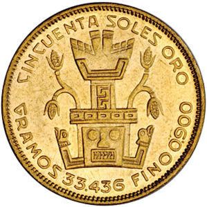 Coin: 50 Soles (Peru(1863~1965 - Republic (Decimal) Circulation) WCC:km219