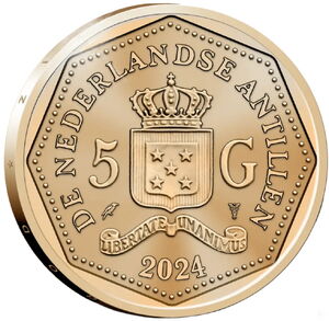 Moneda: 5 Gulden (Farewell Antillean Guilder (NAf)) (Antillas ...