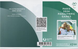 Stamp: Jed Altschwager and Nikki Ayers, Rowing (Australia(2024 ...