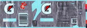 Drink Label: Gatorade Cool Blue Thirst Quencher (Gatorade Co., United ...