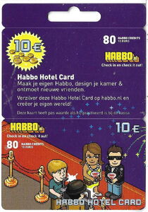 Gift Card: Habbo Hotel Card (Habbo, Netherlands(Habbo) Col:NL-Habbo-003a