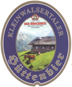 Drink Label: Kleinwalsertaler (Der Hirschbrau Privatbrauerei Hoss GmbH ...