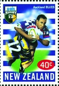 Stamp: Auckland Blues (New Zealand(U-Bix Rugby Super 12 Championship ...