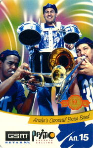 Phonecard: Aruba's Carnival Brass Band (Mobile Aruba, Aruba(Primo ...