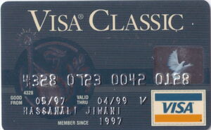 Tarjeta de Banco: Visa Classic - Providian National Bank (Providian ...