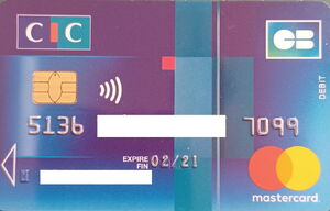 Bank Card: Cic Cb (CIC, FranceCol:FR-MC-0077.03 💳