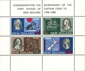 Stamp: Captain Cook (New Zealand(Captain Cook) Mi:NZ BL1,Sn:NZ 434a,Yt ...