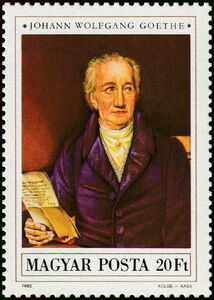 Stamp: Johann Wolfgang von Goethe (1749-1832) (Hungary(150th Death Anniversary of Johann ...